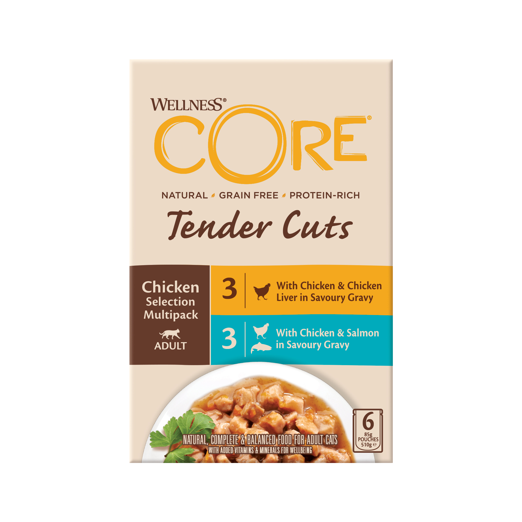 Wellness CORE Tender Cuts for Cats: Chicken Selection Multipack ...