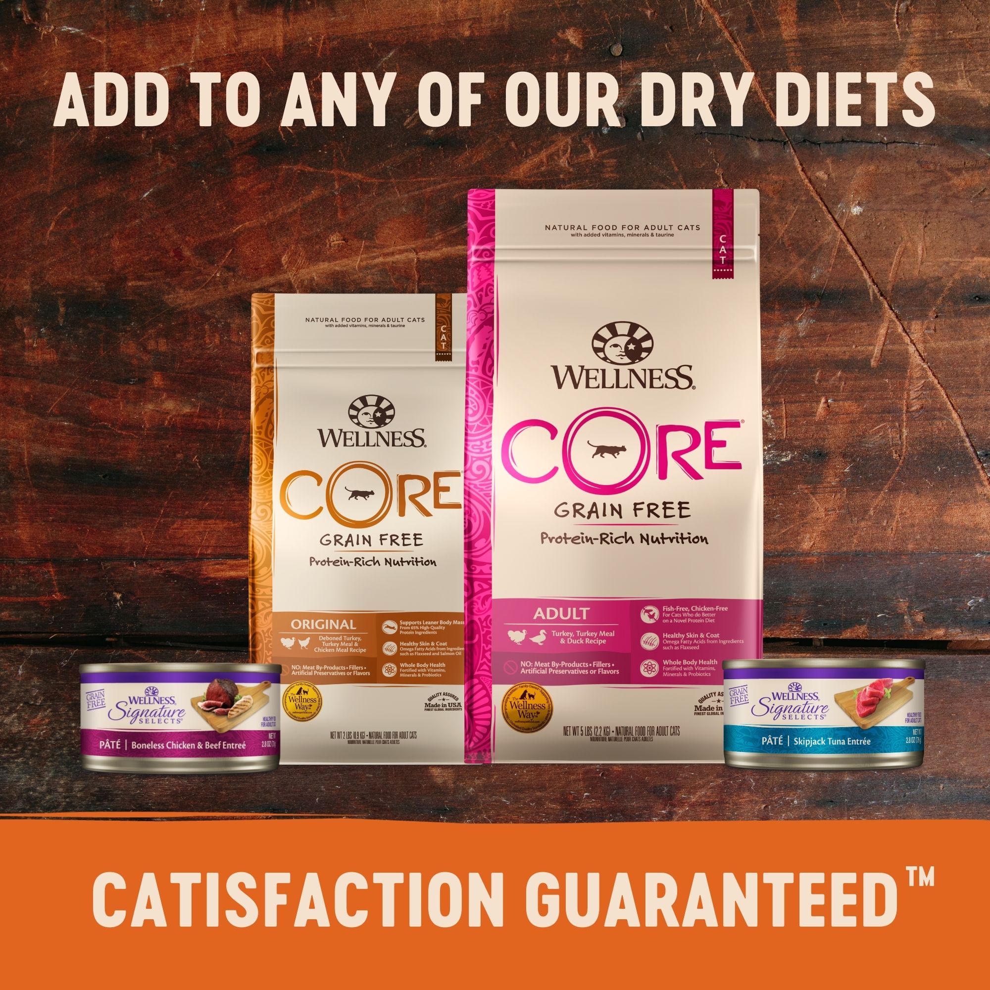 Wellness CORE Signature Selects for Cats: Boneless Chicken & Beef ...