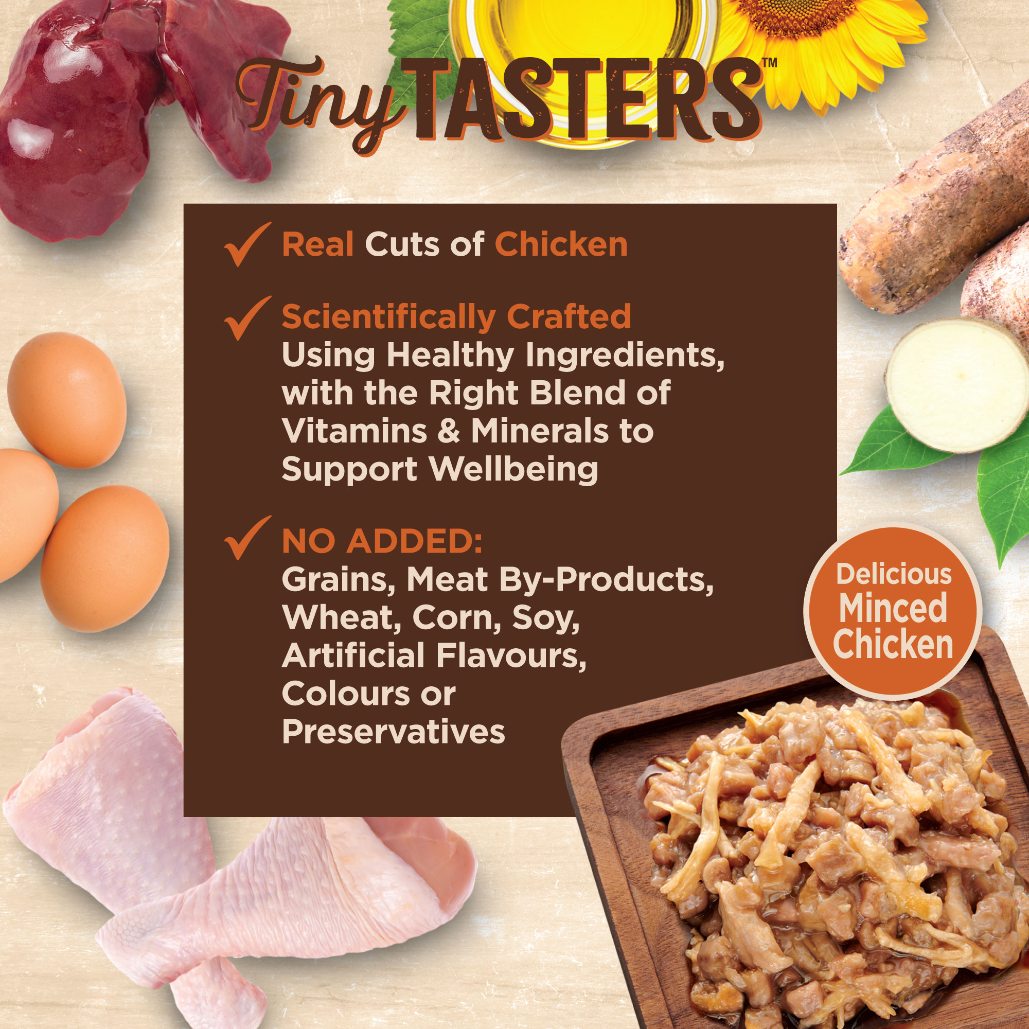 Wellness CORE Tiny Tasters for Cats: Minced Chicken in Gravy